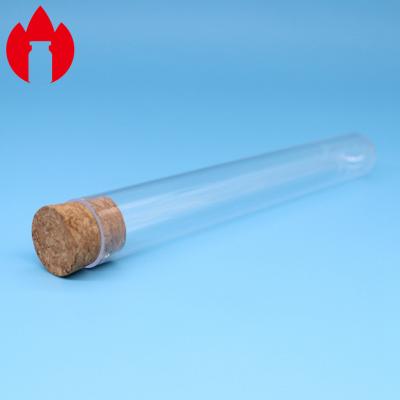 China Glass Test Tube With Cork Stopper For Laboratory Equipment for sale