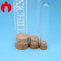 China Glass Test Tube With Cork Stopper For Laboratory Equipment for sale