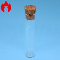 China Glass Test Tube With Cork Stopper For Laboratory Equipment for sale
