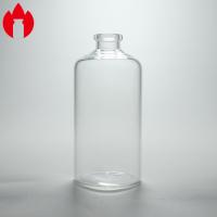 China 100ml 100R Clear Medical Boroslicate Glass Vial for sale