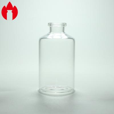 China 50R 50ml Clear Pharmaceutical Boroslicate Glass Bottle Vial for sale