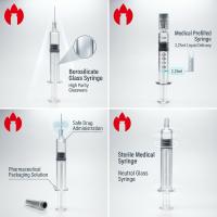 China 5.0 Neutral Borosilicate Glass Prefilled Syringes 2.25ml Capacity For Medical for sale