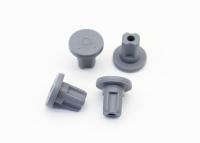 China Grey Chlorobutyl Rubber Stopper , Small Rubber Stoppers For Medicinal Glass Vials for sale