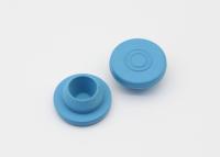China Ethylene Oxide Sterilized Blue Pharmaceutical Rubber Stoppers For Injection Vial for sale