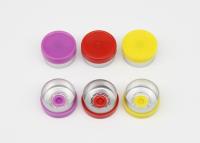 China 13mm Smooth Flange Colorful Injection Medical Vial Flip Off Cap for sale