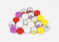 China 13mm Smooth Flange Colorful Injection Medical Vial Flip Off Cap for sale