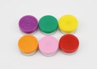 China 13mm Colorful Medicinal Aluminum Plastic Combination Flip Off Vial Caps for sale