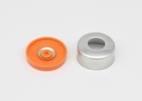 China 13mm Orange Pharmaceutical Injection Vial Caps With Pre-indentation for sale