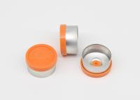 China 13mm Orange Pharmaceutical Injection Vial Caps With Pre-indentation for sale
