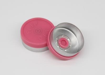 China Plain Flanged Red Vial Caps For Injection Vial GMP Certificated Customized Color for sale