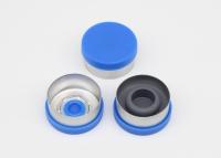 China 15mm Flat Blue Oral Liquid Vials Use Pharmaceutical Flip Off Caps for sale