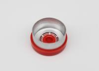 China 13mm Red Smooth Flange Flip Off Aluminum Plastic Cover For Injection Vials for sale