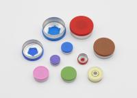 China Customized Color Flip Off Cap , Aluminium Flip Off Seals For Injection for sale