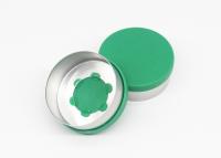 China Plane Green 32mm Pharmaceutical Infusion Bottles Used Flip Off Cap for sale