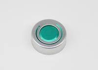China 20mm Color Customized Two Pieces Crimp Aluminum Cover Cap With Ring-Pull for sale