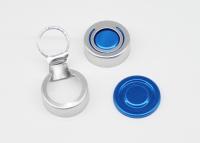 China 20mm Color Customized Two Pieces Crimp Aluminum Cover Cap With Ring-Pull for sale