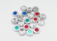 China 20mm Color Customized Two Pieces Crimp Aluminum Cover Cap With Ring-Pull for sale