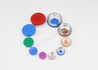 China Vial Caps 13mm 20mm 32mm Pharmaceutical Aluminum Plastic Flip Off Vial Cap for sale