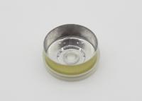 China 20mm Transparent Golden Aluminium Vial Seals , Medicinal Aluminum Crimp Seals for sale