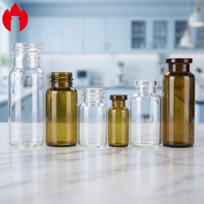 China Clear Or Amber Pharma Injection Tubular Glass Vial for sale
