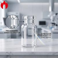 China Amber Glass Vials 5ml 10ml 20ml UV Light Resistant Crimp Neck Custom Silk Screen Printing for sale