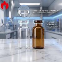 China USP Type I Borosilicate Glass Vials 2ml 5ml 10ml Crimp Neck GMP Factory Direct Supply for sale