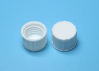 China 13mm White Threaded Plastic Cover Caps PP Material For Screw Bottle for sale