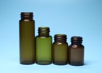 China Customized Size Screw Top Vials Clear And Amber Color With Screw Threaded Mouth for sale