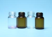 China 2ml 3ml Transparent or Brown Borosilicate Glass Threaded Bottle for sale
