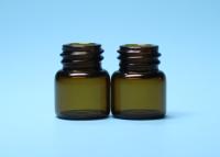 China 1ml Transparent and Brown Borosilicate Tubular Thread Mouth Glass Vial for sale