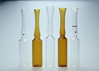 China ISO Standard Empty Glass Ampoule Vial Clear / Amber Color 5ml Capacity for sale