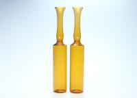China Amber Type C Empty Glass Ampoules 10ml Capacity Neutral Borosilicate Glass Material for sale
