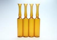 China Amber Type C Empty Glass Ampoules 10ml Capacity Neutral Borosilicate Glass Material for sale