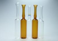 China Empty Glass Injectable Ampoules Transparent / Amber Color 10ml Capacity for sale