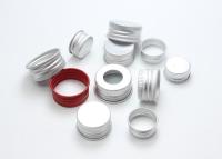 China Custom Colored Aluminium Screw Caps 18mm 20mm 24mm 28mm Capacity for sale