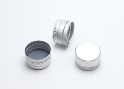 China Theft Proofing Aluminum Ropp Caps 20mm Silver Color With Rubber Gasket for sale