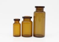 China 1-30ml Amber / Brown Pharmacy Little Liquid Tubular Glass Bottle Vial for sale
