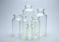 China Clear / Transparent Medicine Empty Crimp Neck Tubular Glass Vial Container for sale