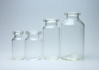 China Clear / Transparent Medicine Empty Crimp Neck Tubular Glass Vial Container for sale