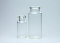 China Clear / Transparent Medicine Empty Crimp Neck Tubular Glass Vial Container for sale