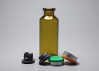 China 30ml Brown Tubular Glass Vial Bottle With Lid For Injection for sale