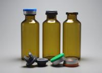 China 30ml Brown Tubular Glass Vial Bottle With Lid For Injection for sale