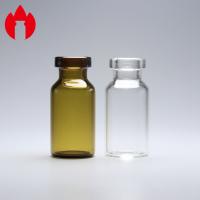 China Clear and Amber 3ml Medicine Crimp Top Glass Tube Vial for Injection for sale