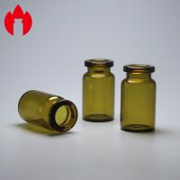 China 7ml Medicine Injection Amber Low Borosilicate Glass Vial for sale