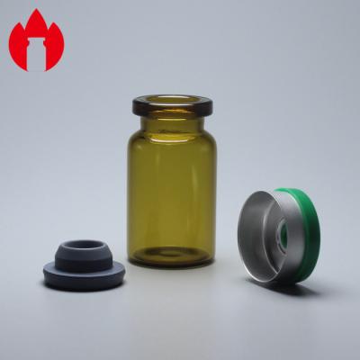 China 7ml Medicine Injection Amber Low Borosilicate Glass Vial for sale