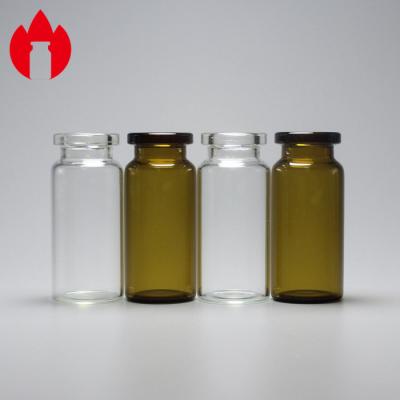 China 10ml Transparent or Amber Medicinal Used Borosilicate Glass Tube Vial for sale
