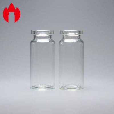 China Chinese Standard 10ml Clear Single Dose Glass Vials Empty Crimp Neck Bottle for sale