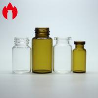 China Borosilicate Glass Tube Vials 2ml 6ml 10ml 20ml Capacity Transparent Color for sale