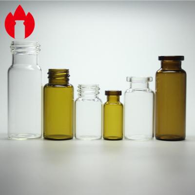 China Empty Injection Medicinal Glass Vials Crimp Top and Screw Top Vial for sale