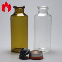 China 30ml Clear or Amber Crimp Top Pharma Glass Vial with MOQ 10000pcs for sale